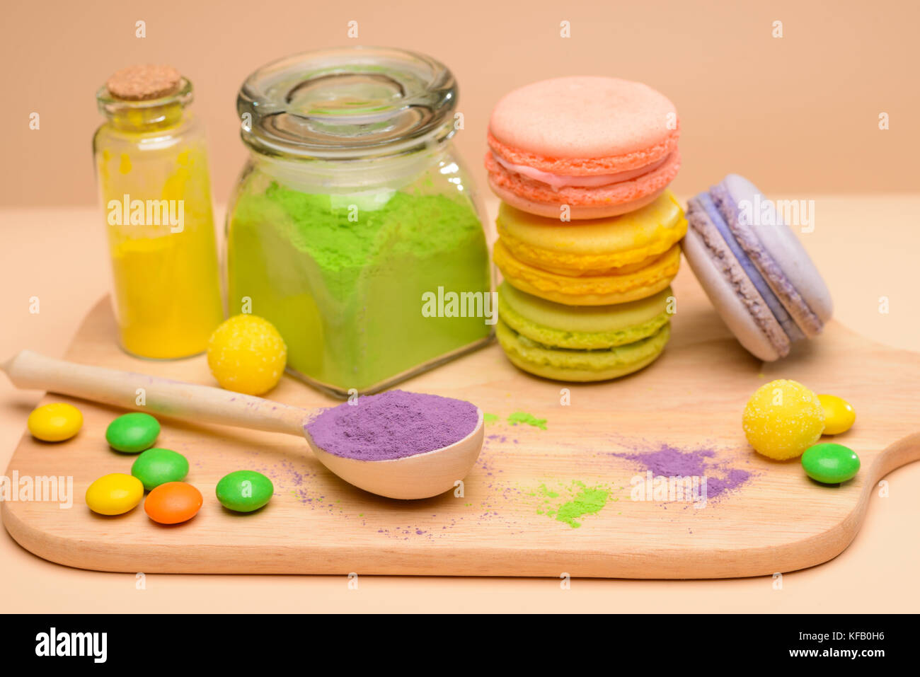 Colorful food paint Stock Photo - Alamy