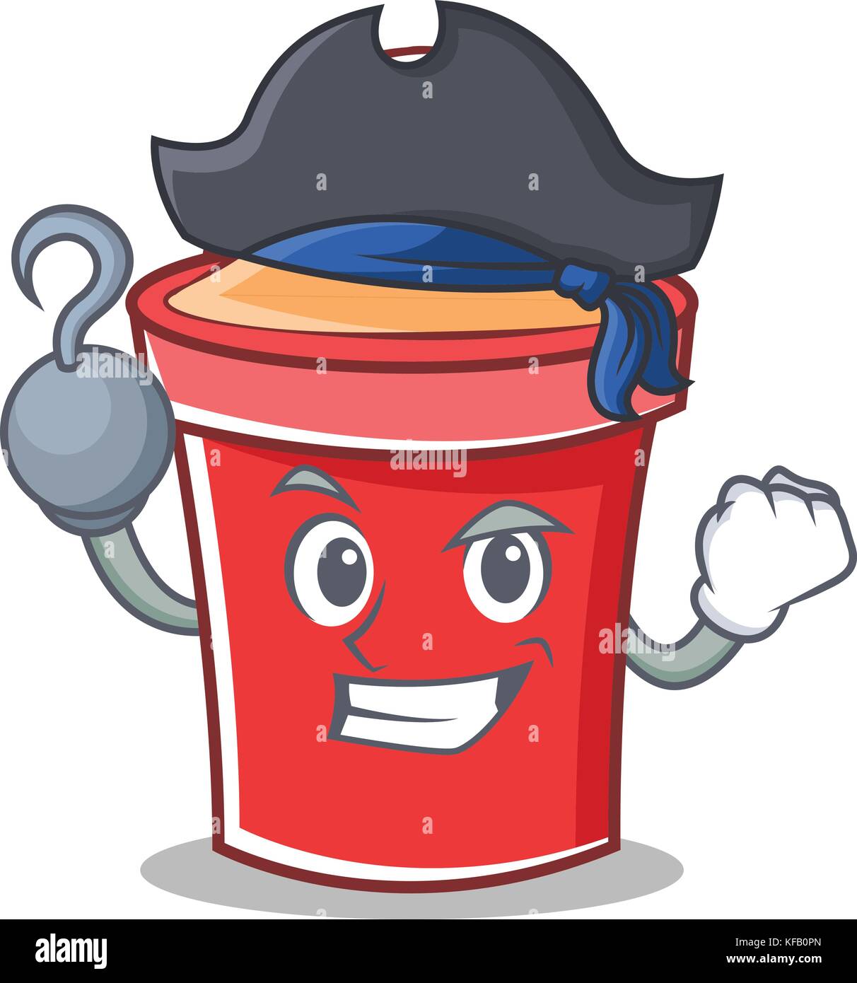 Pirate bucket character cartoon style Stock Vector Image & Art - Alamy