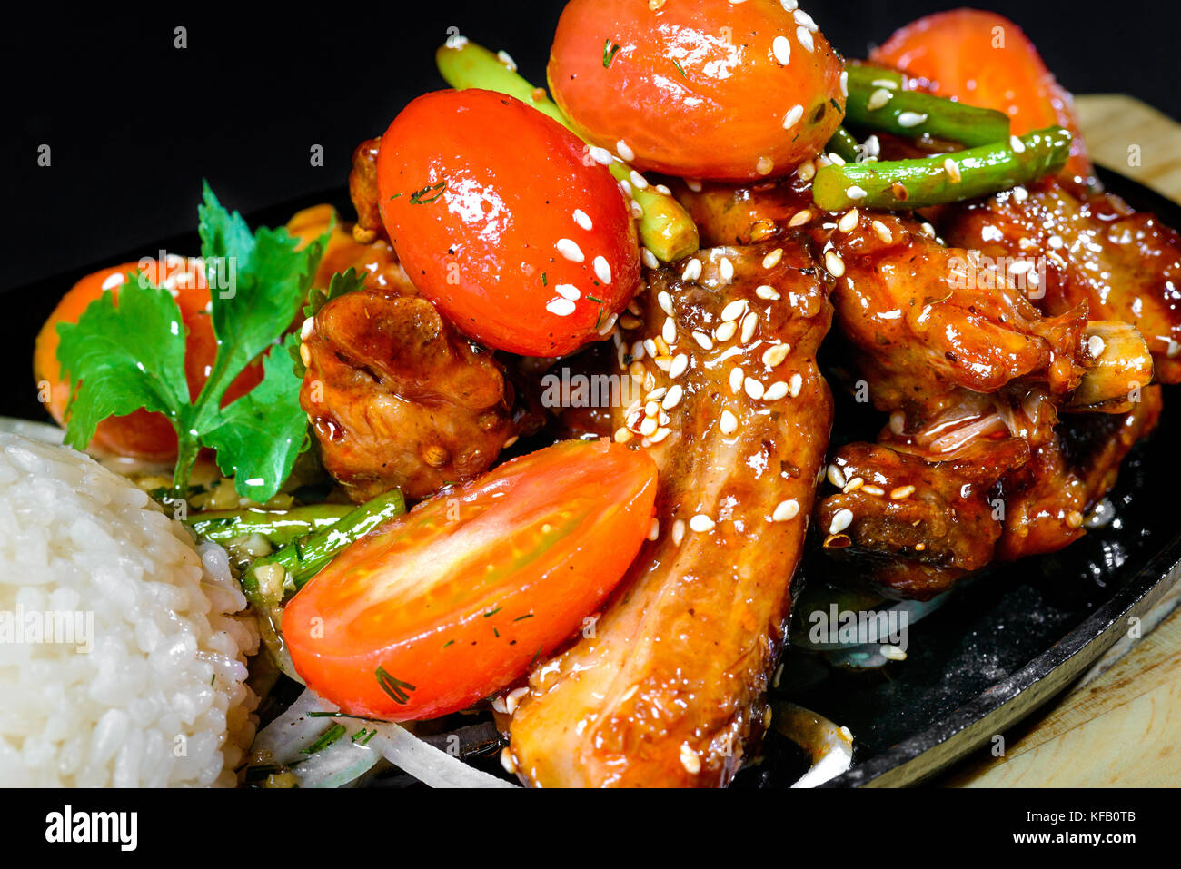 Rustic grilled beef steak hi-res stock photography and images - Alamy