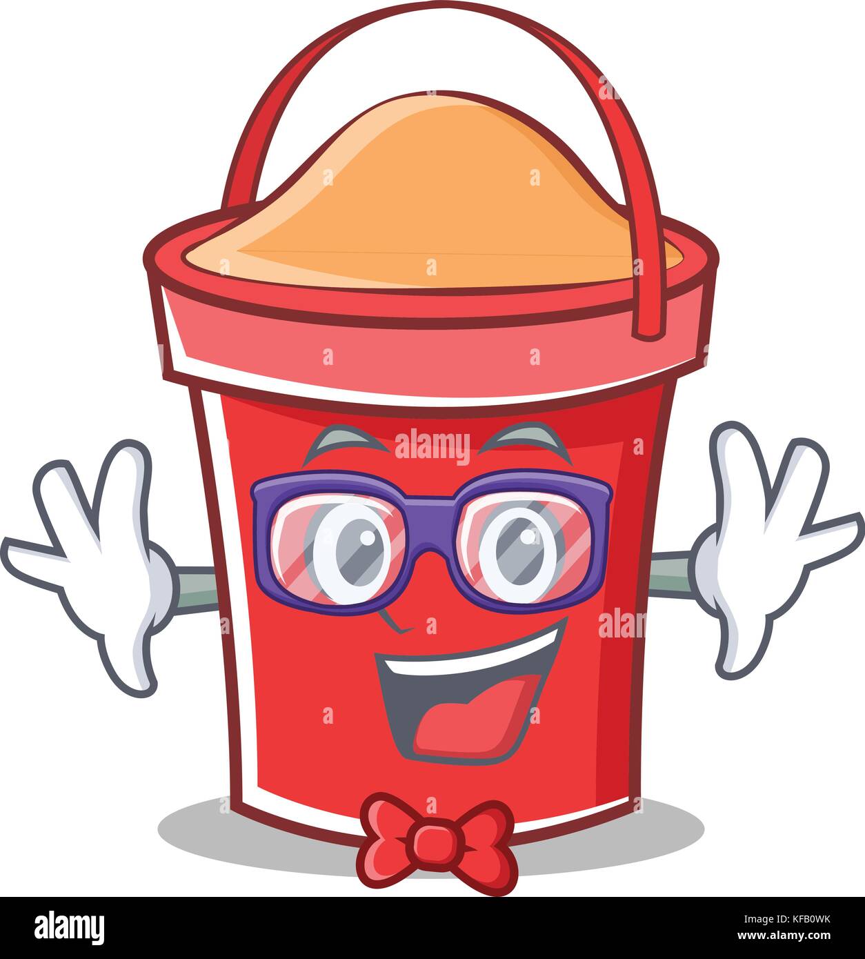 Geek bucket character cartoon style Stock Vector Image & Art - Alamy