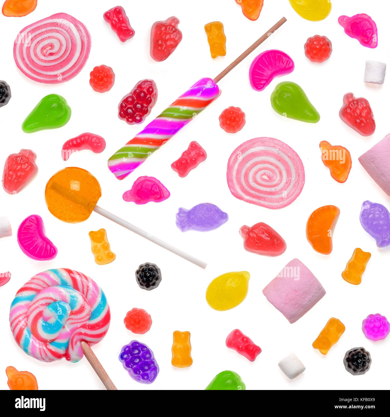 Beautiful tasty sweet candies hi-res stock photography and images - Alamy