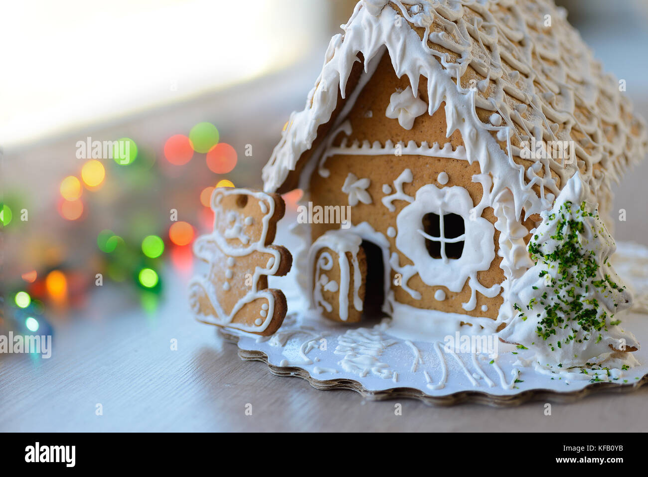 Christmas gingerbread house Stock Photo - Alamy
