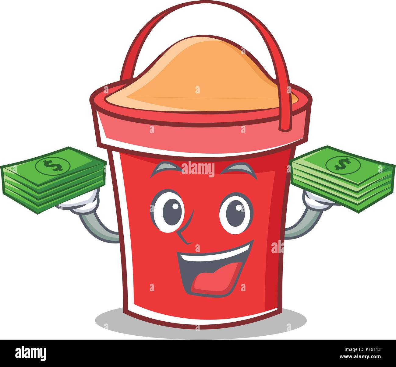 Child money bucket Stock Vector Images - Alamy