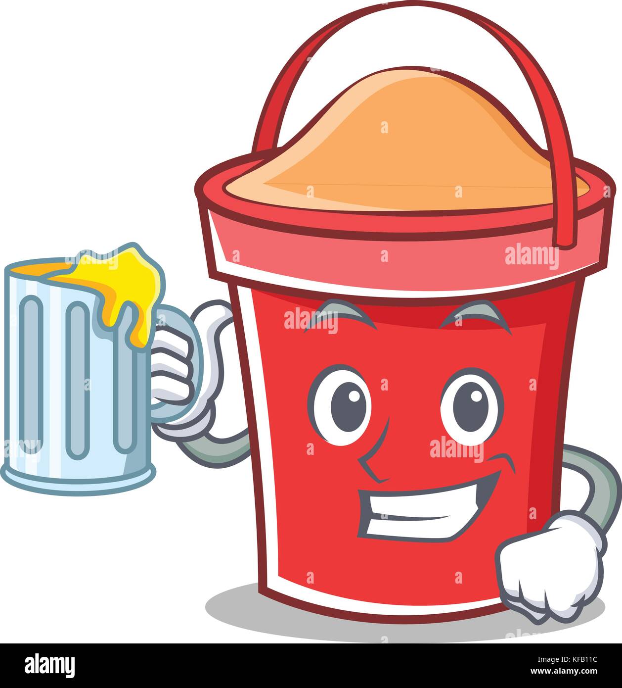 With juice bucket character cartoon style Stock Vector Image & Art - Alamy