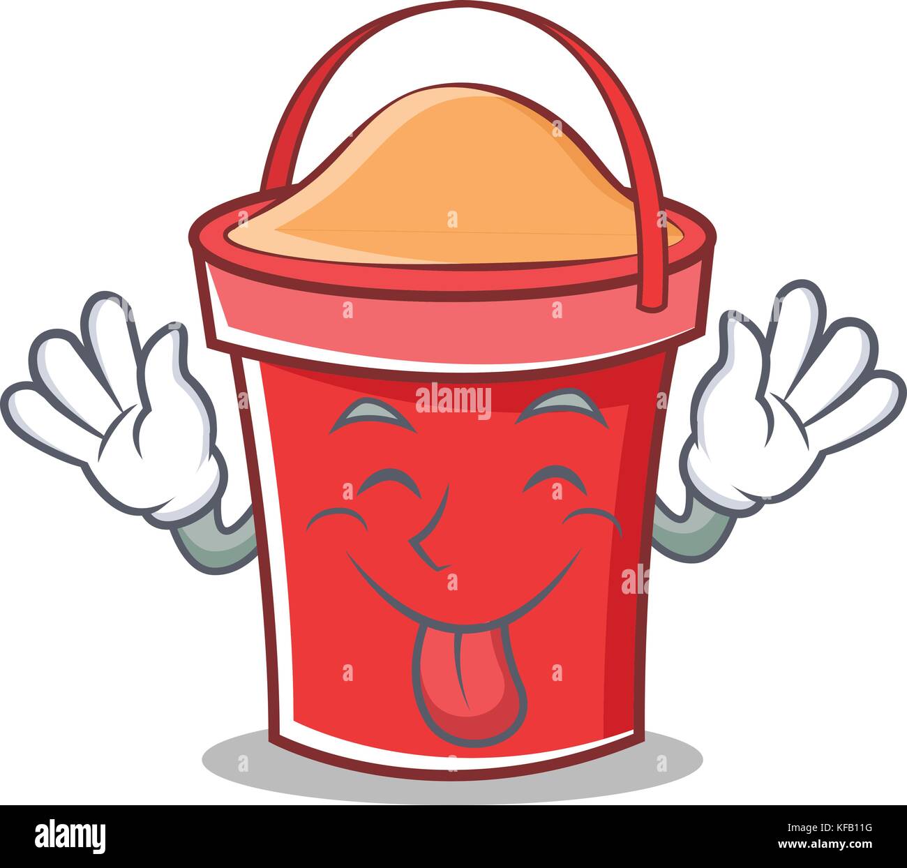 Tongue out bucket character cartoon style Stock Vector Image & Art - Alamy