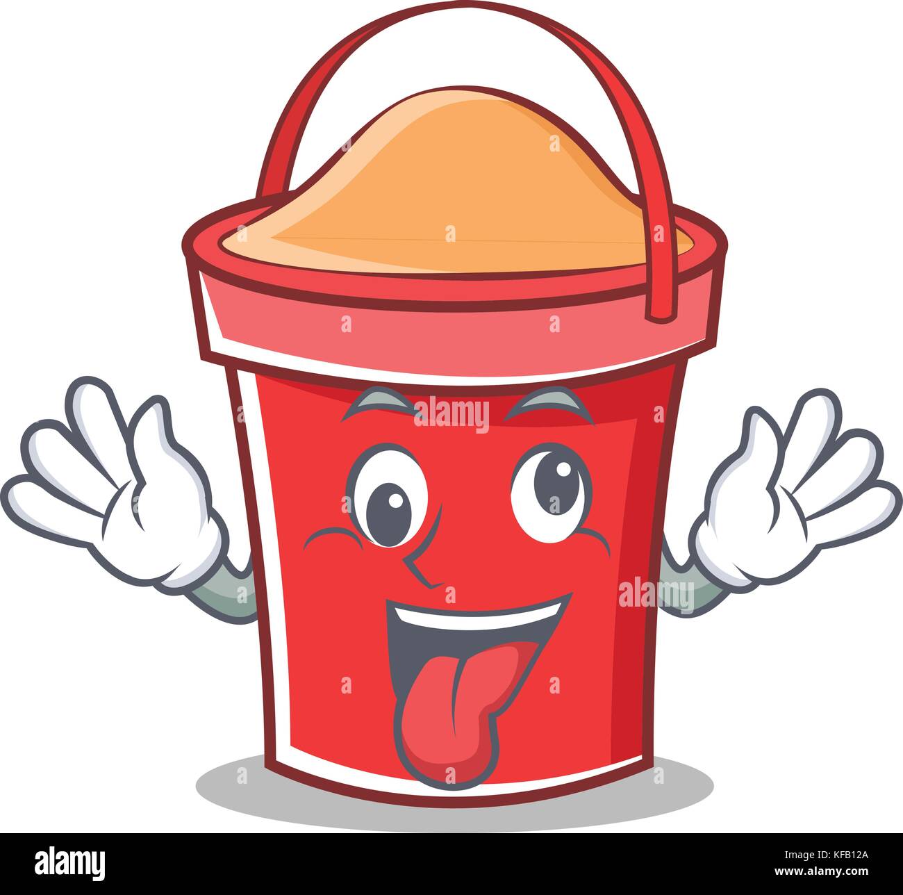 Crazy bucket character cartoon style Stock Vector Image & Art - Alamy