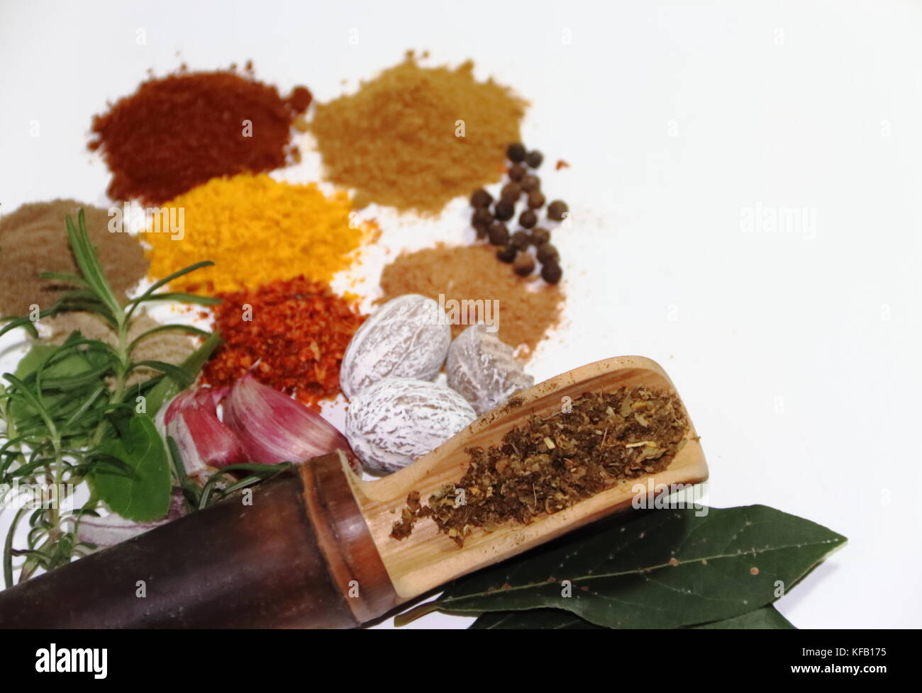 aromatic herbs from the organic garden and spices for cooking Stock ...