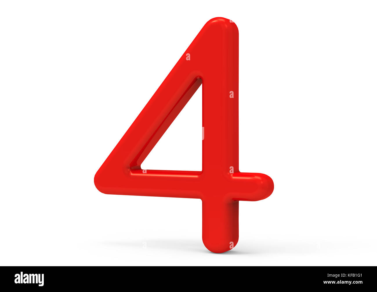 Plastic number 4 hi-res stock photography and images - Alamy