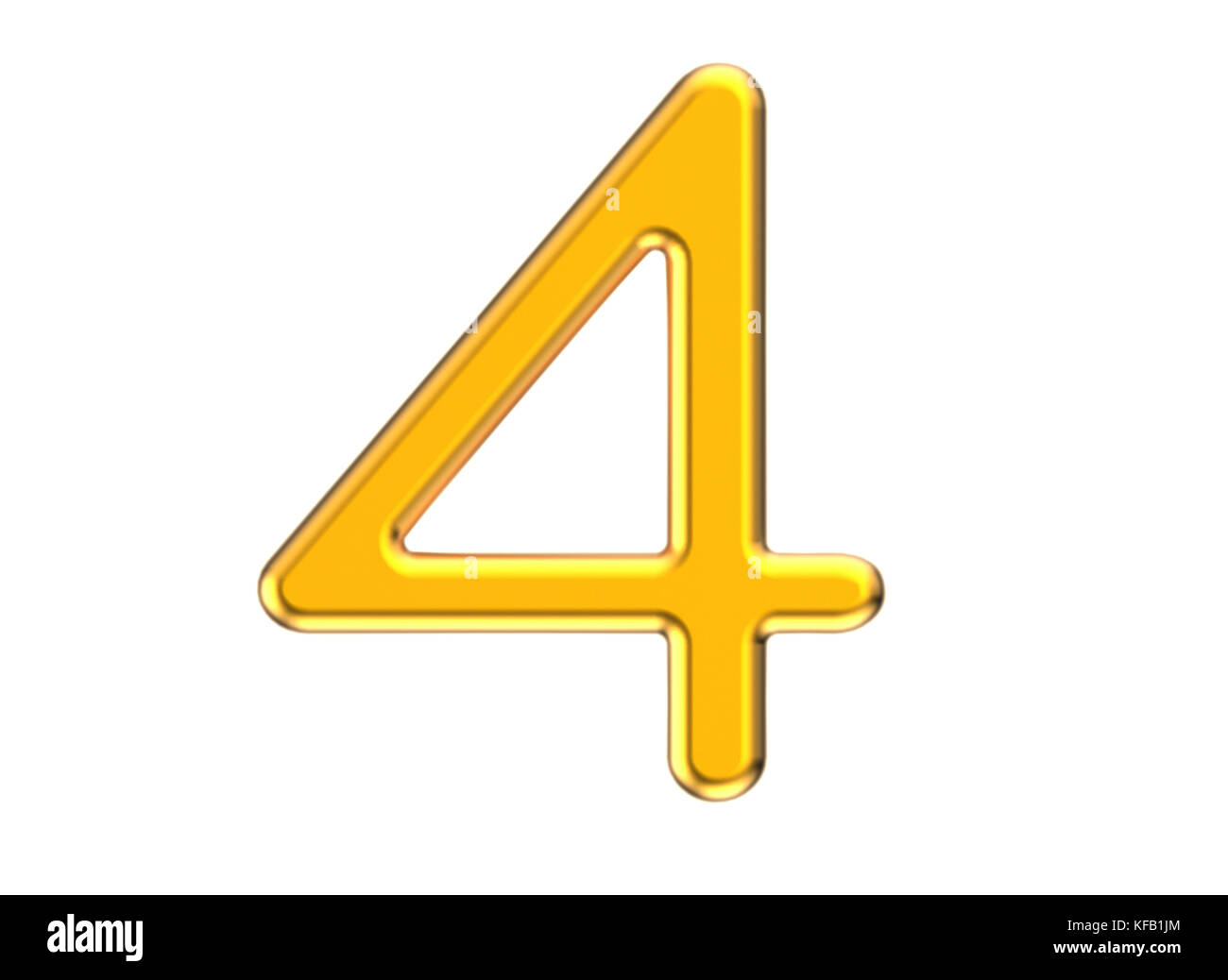 Plastic number 4 hi-res stock photography and images - Alamy