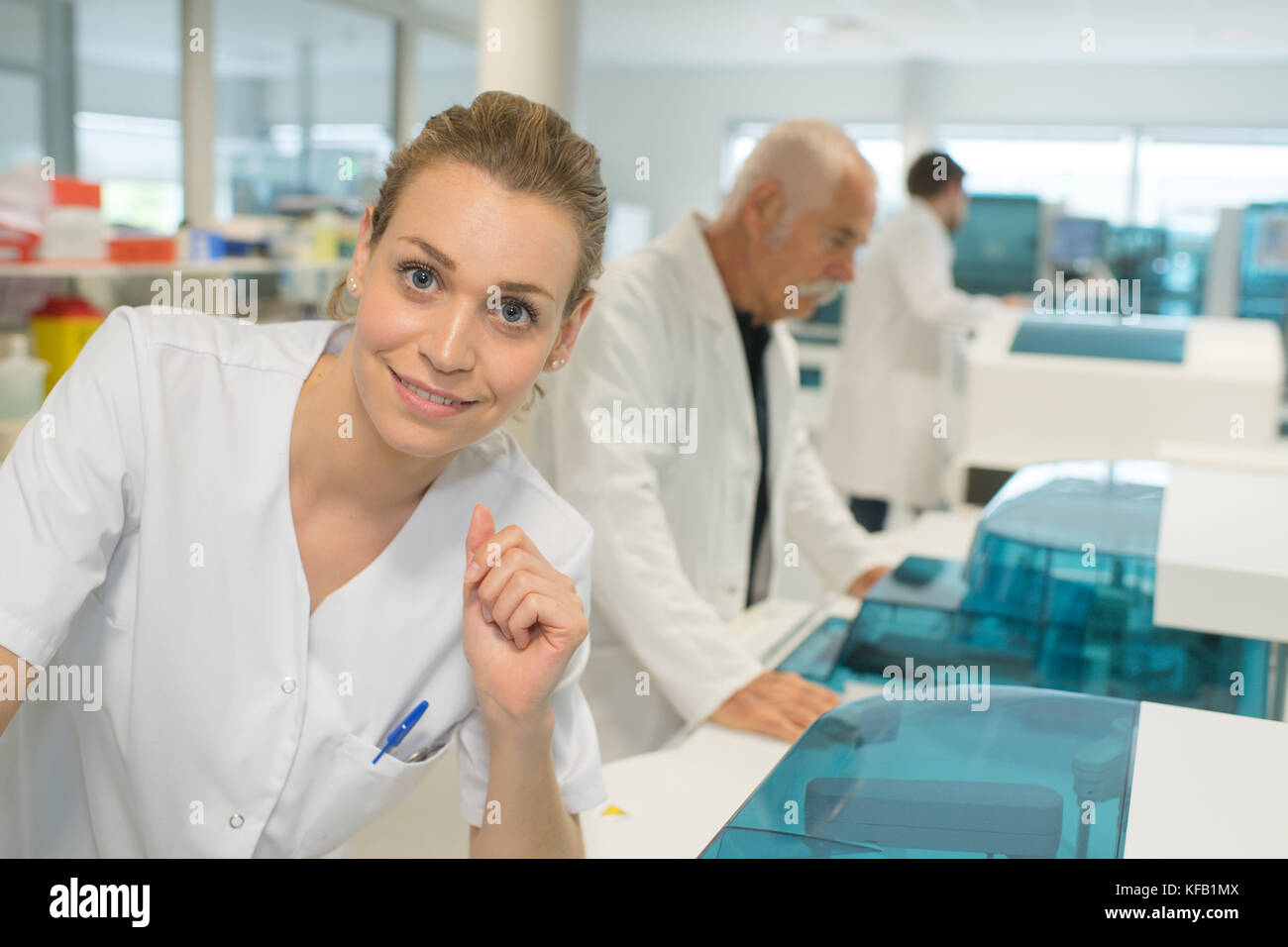 White lab coat cut out hi-res stock photography and images - Alamy