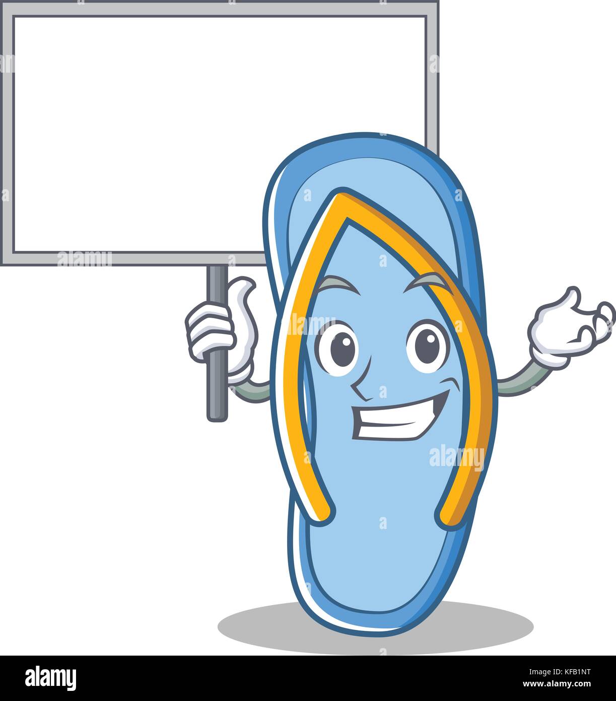 Bring board flip flops character cartoon Stock Vector Image & Art - Alamy
