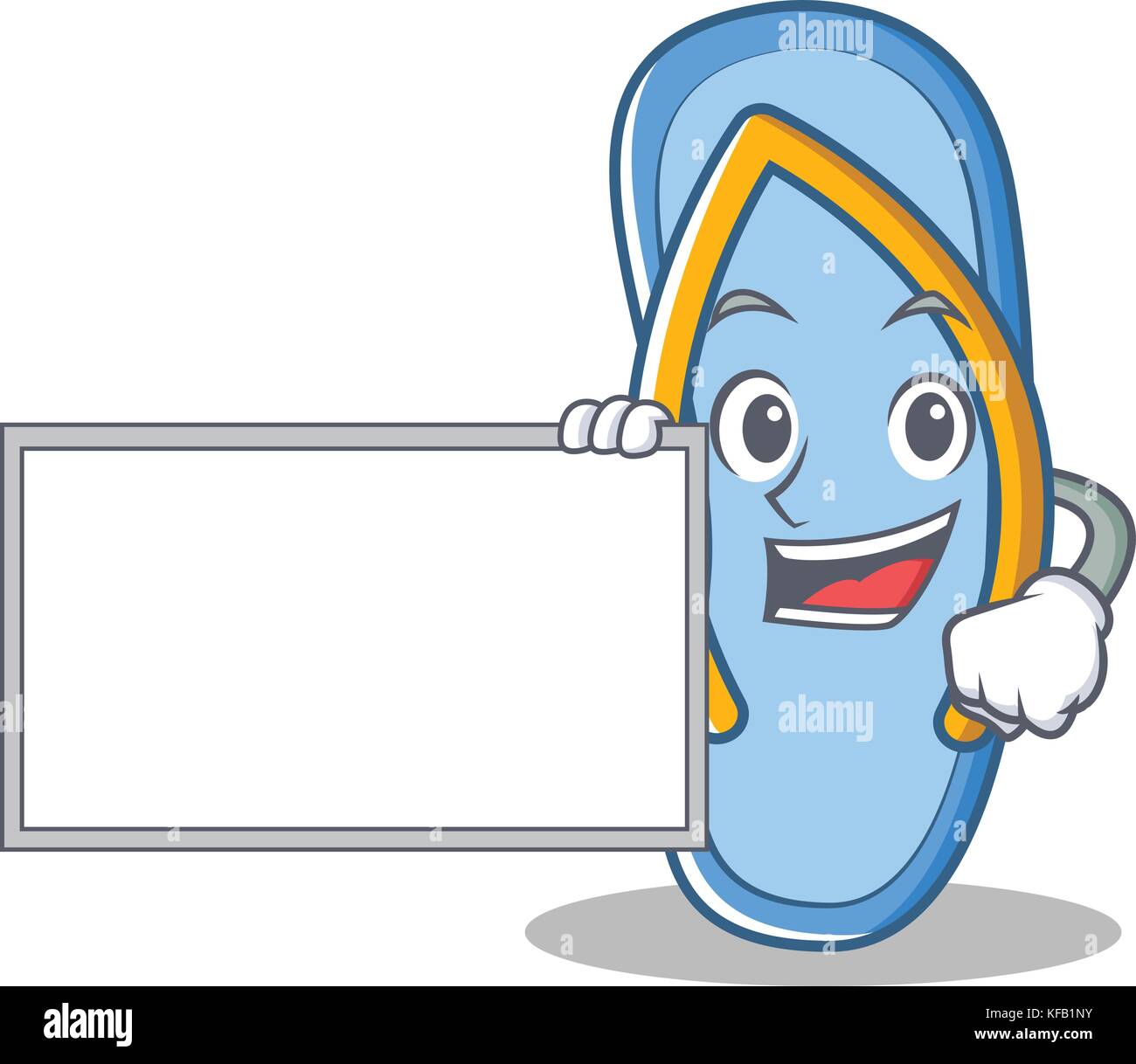 With board flip flops character cartoon Stock Vector Image & Art - Alamy