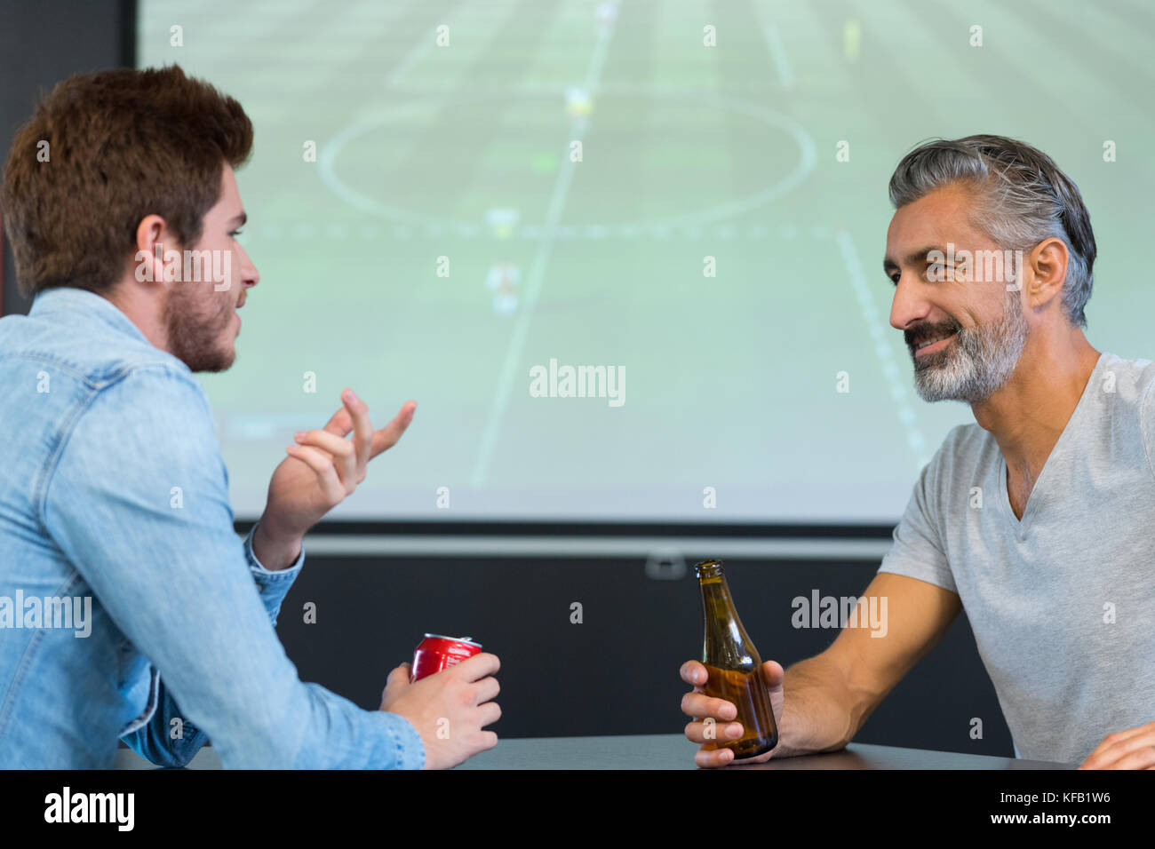 Cool beer for football fan hi-res stock photography and images - Alamy