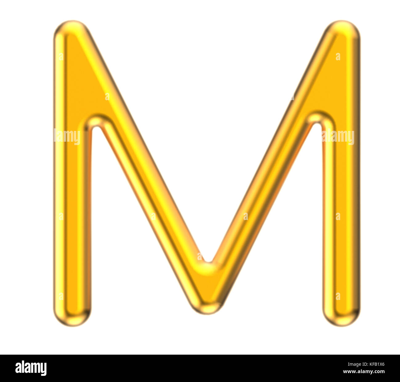 Metallic letter m Cut Out Stock Images & Pictures - Alamy