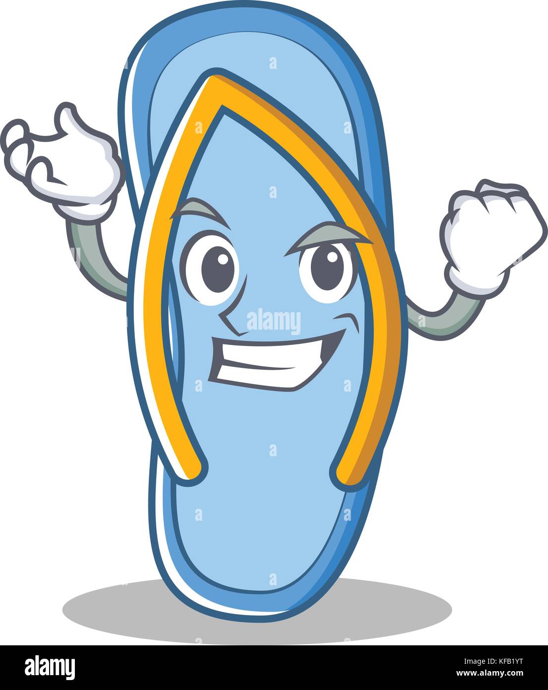 Successful flip flops character cartoon Stock Vector Image & Art - Alamy