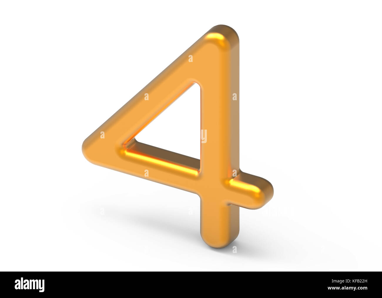 Symbol number 4 plastic Cut Out Stock Images & Pictures - Alamy
