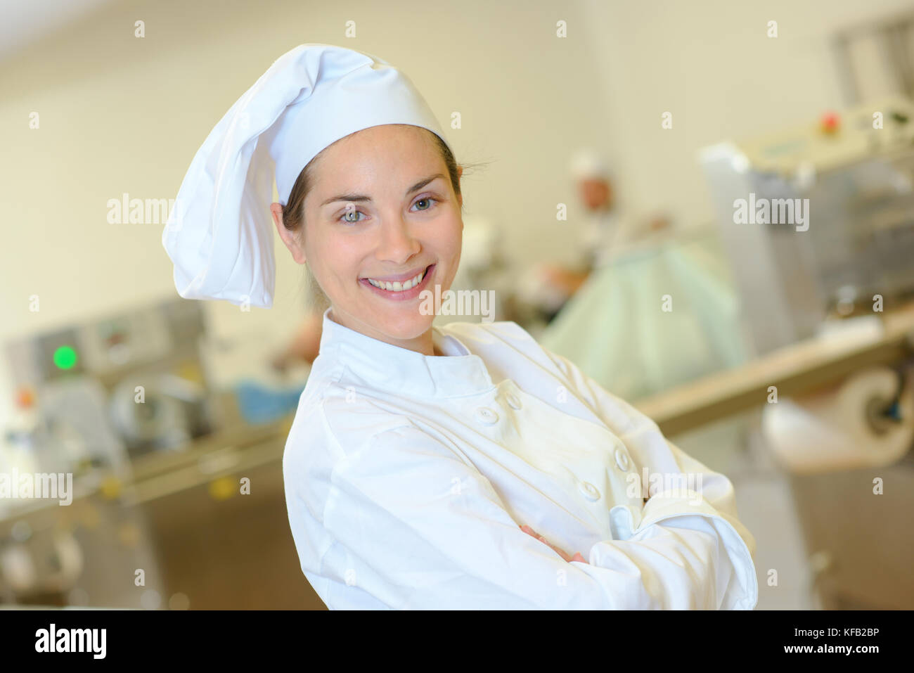 chef posing inside the kitchen Stock Photo - Alamy