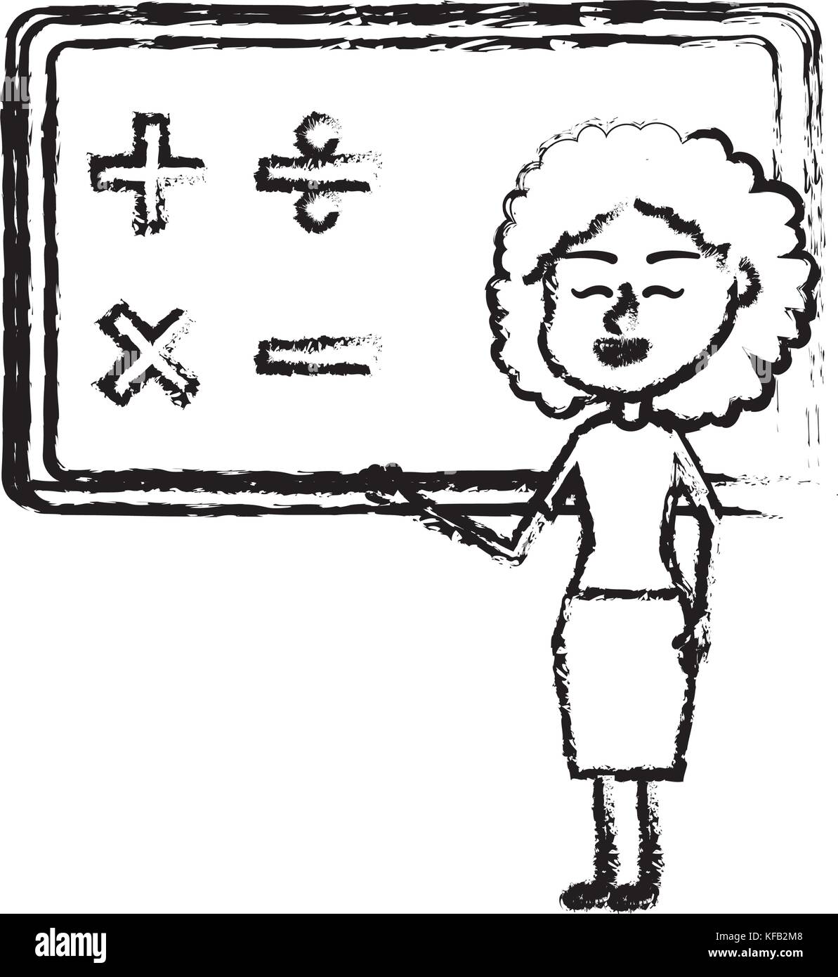 Figure woman teacher teaching hi-res stock photography and images - Alamy