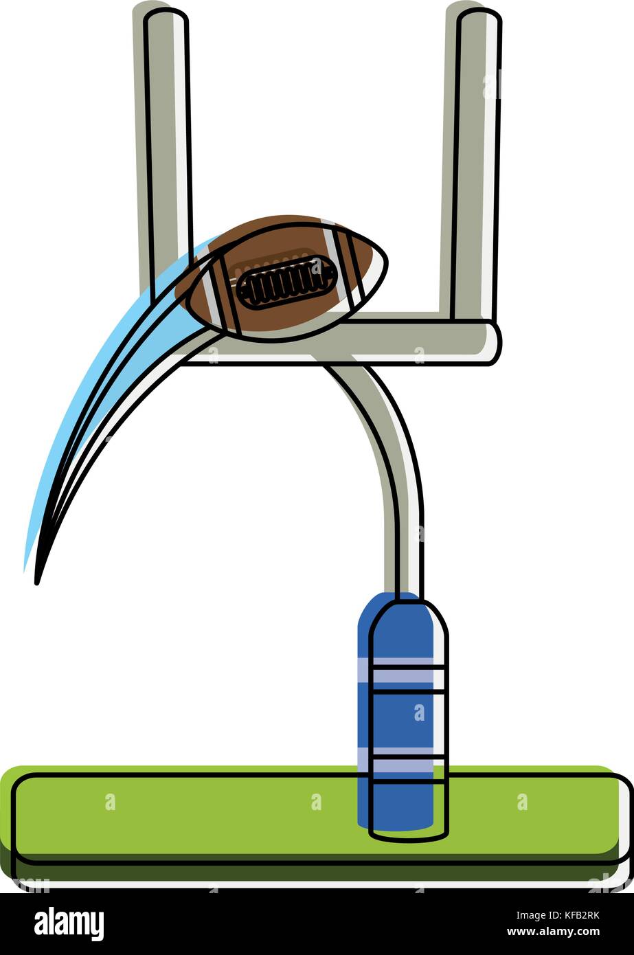 American football goal post icon hi-res stock photography and images ...