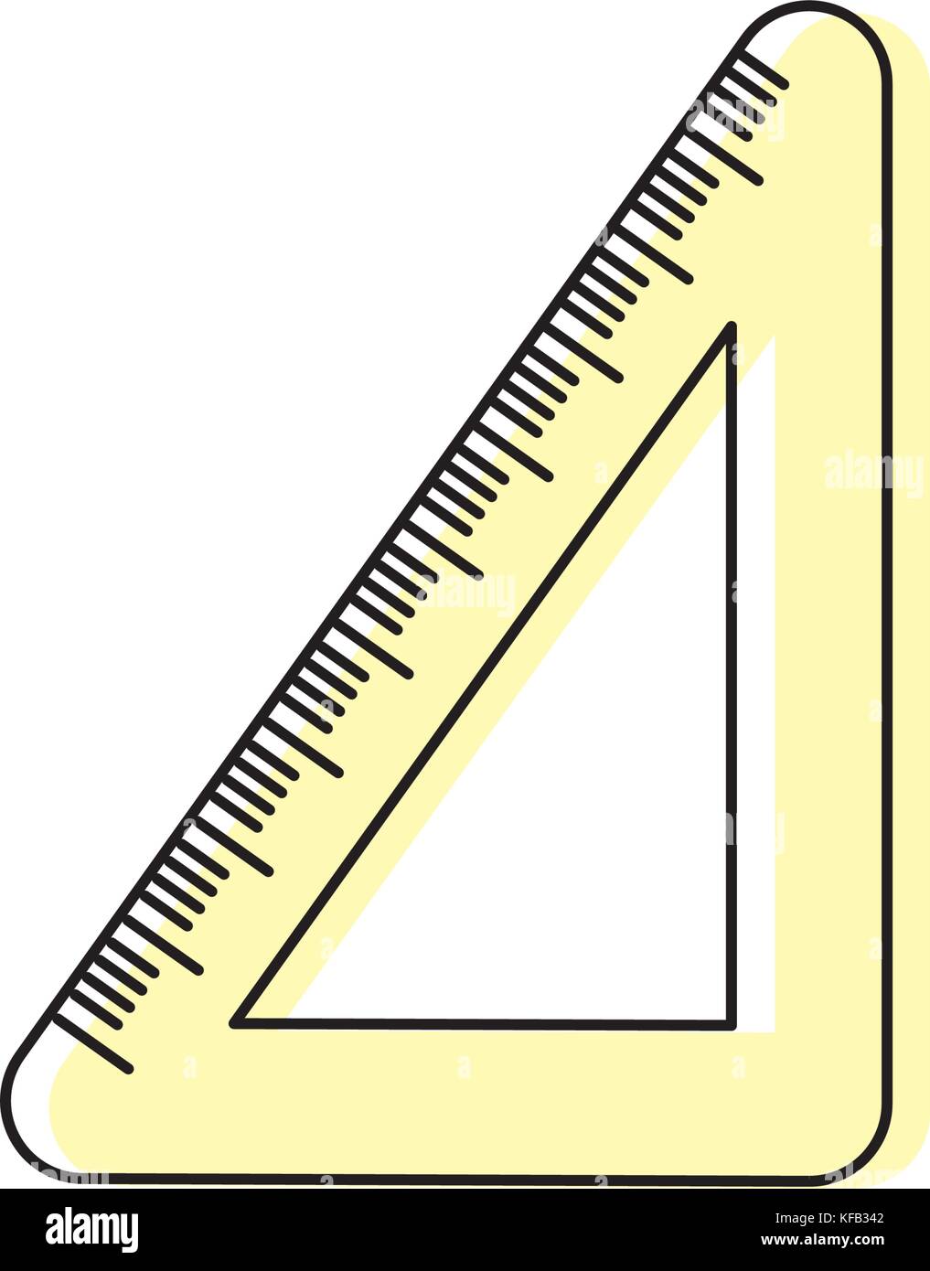 school triangle ruler object design Stock Vector Image & Art - Alamy