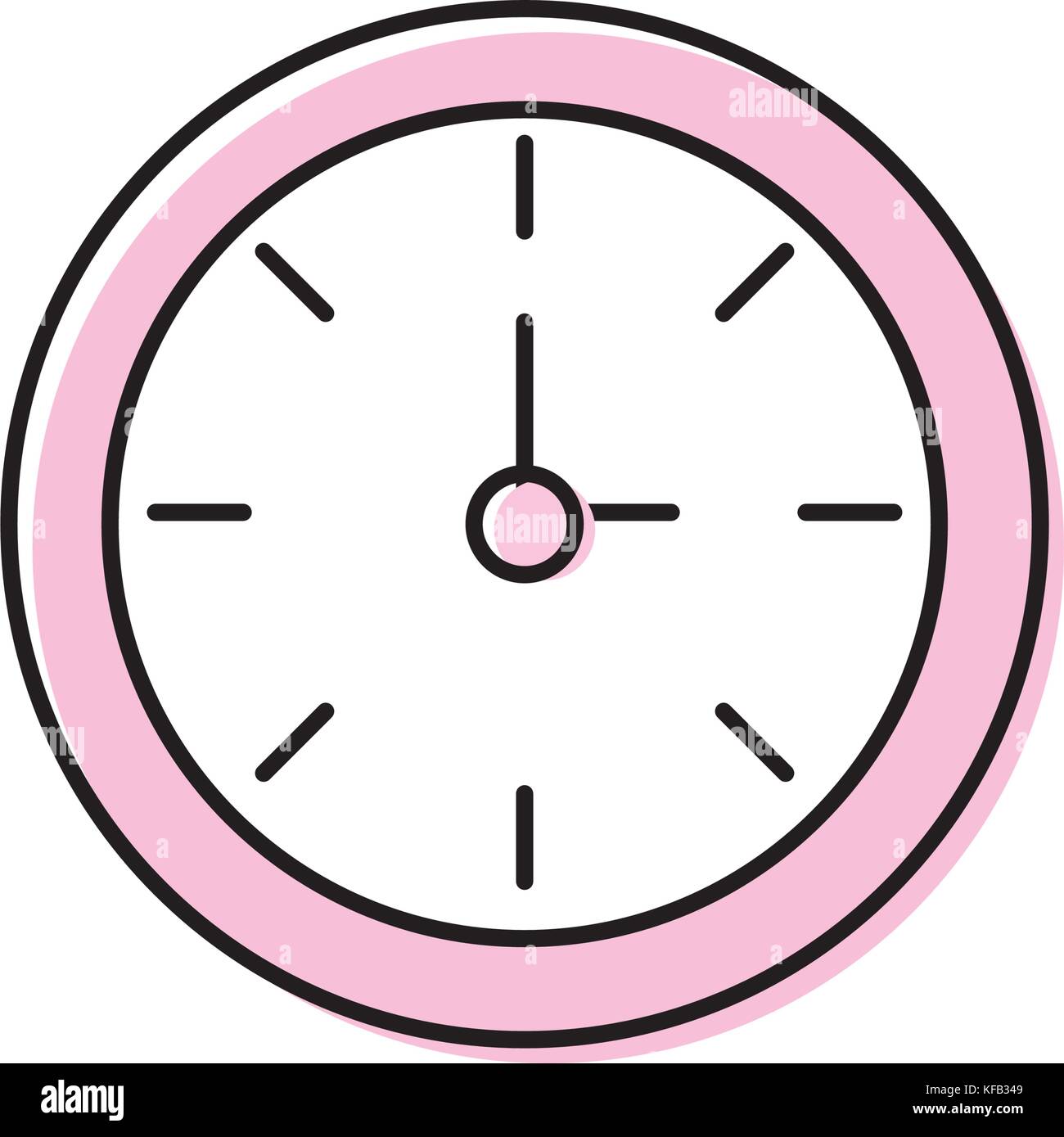 round wall clock object to know the time Stock Vector Image & Art - Alamy
