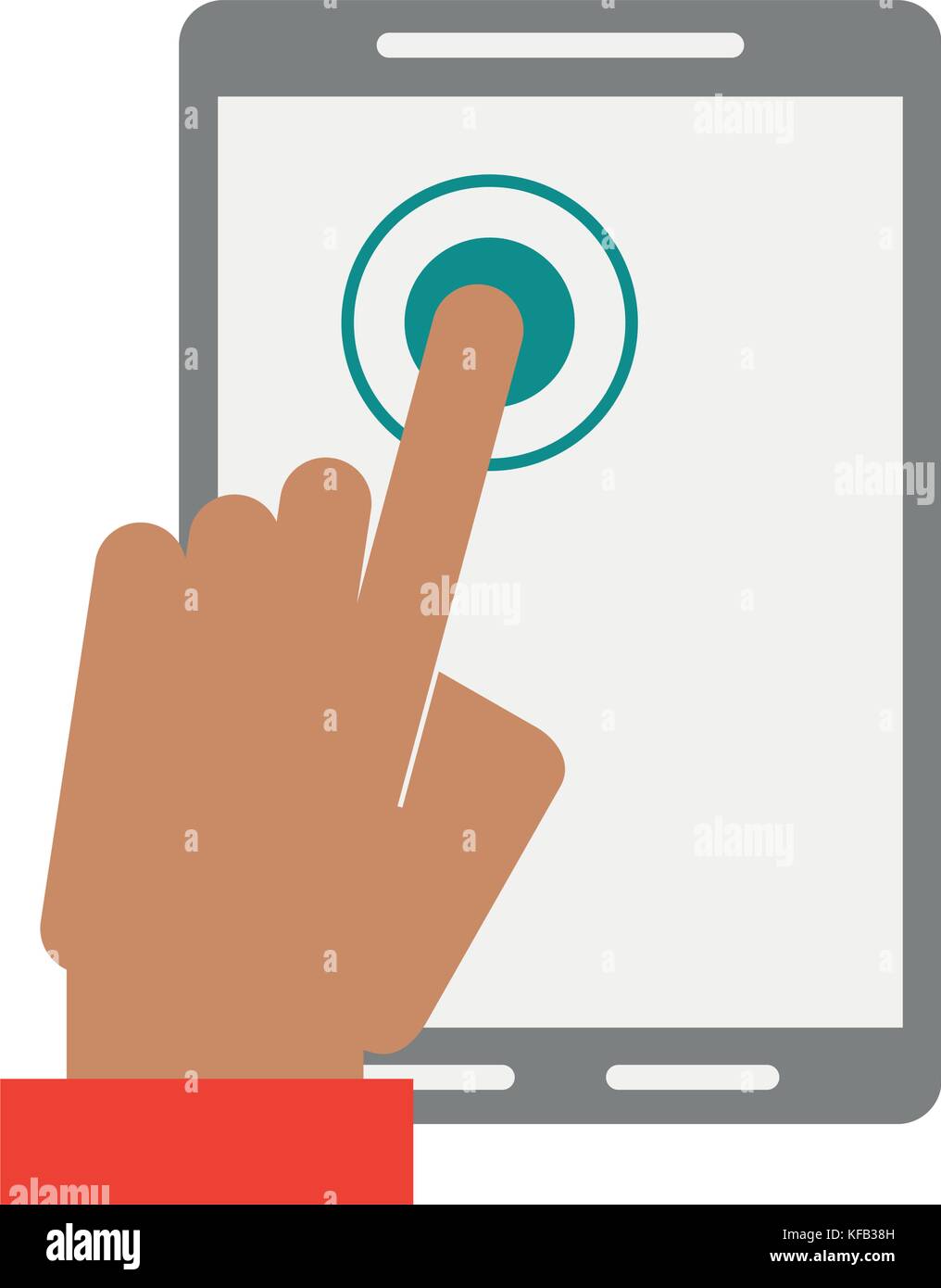 tablet finger tap icon image Stock Vector Image & Art - Alamy