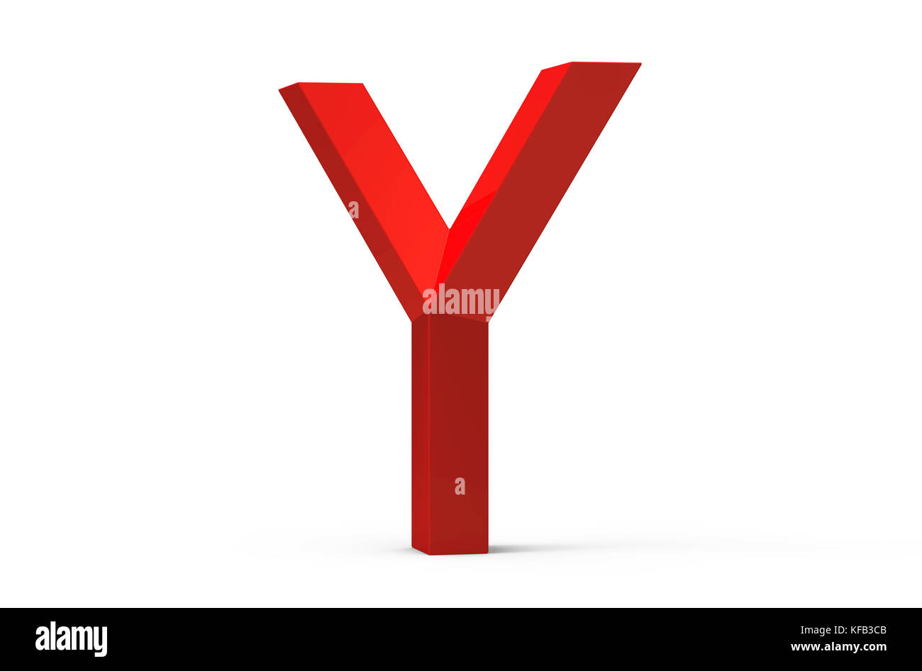 3D render red beveled alphabet Y, retro 3D font design Stock Photo - Alamy