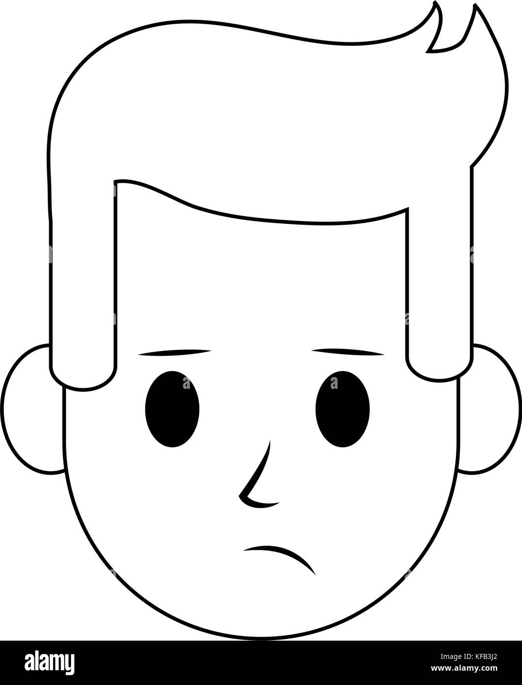 Worried negative Stock Vector Images - Alamy