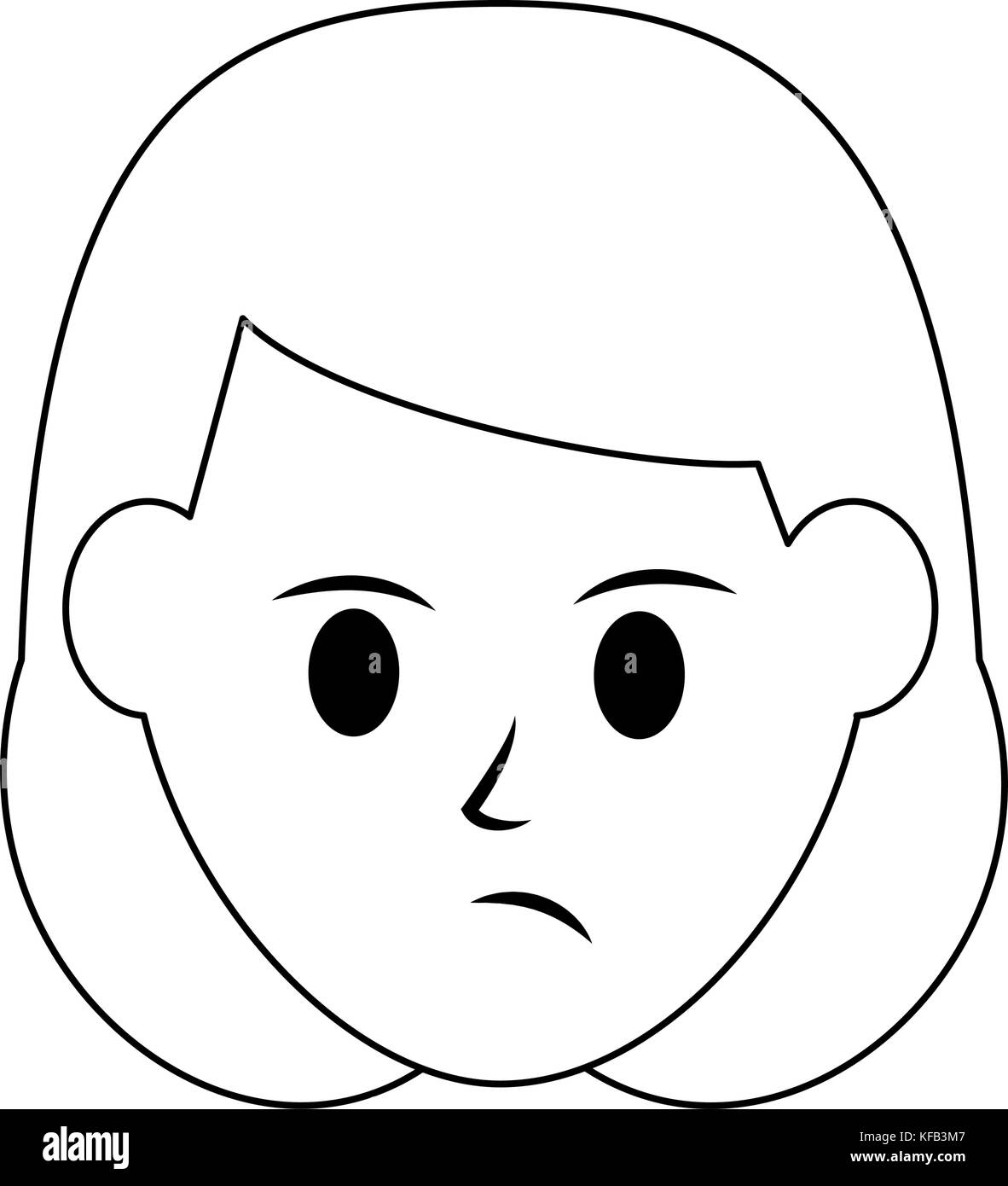 woman disgruntled icon image Stock Vector Image & Art - Alamy