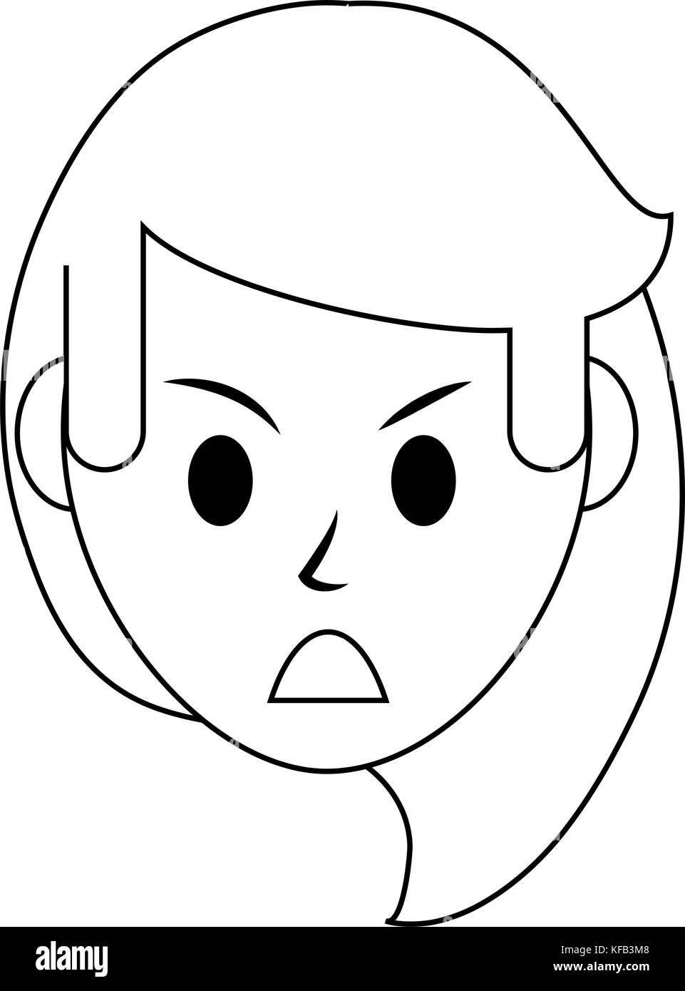 woman angry icon image Stock Vector Image & Art - Alamy