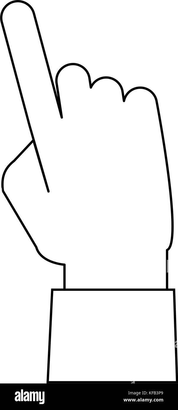 hand with index finger up icon image Stock Vector Image & Art - Alamy