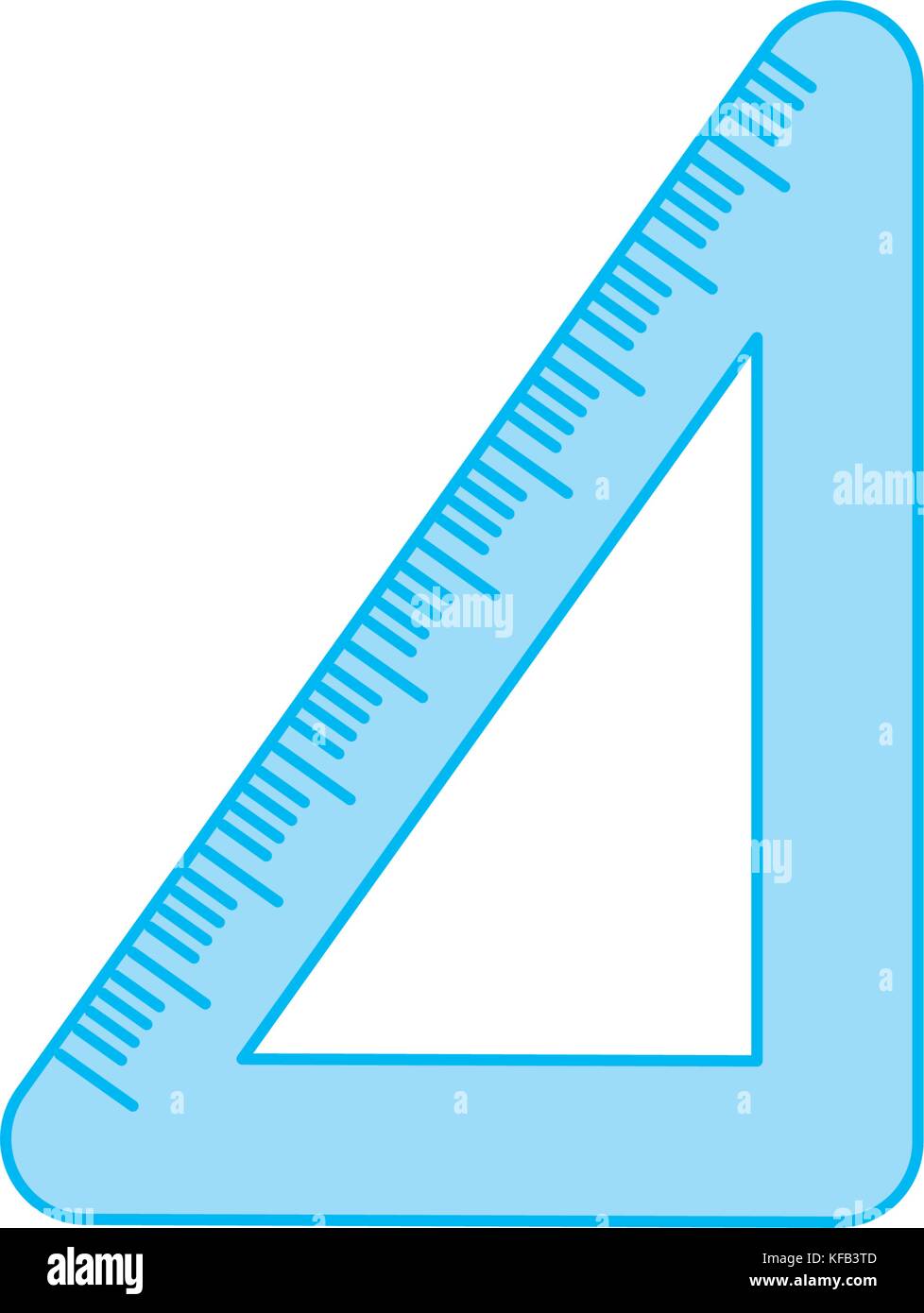 contour school triangle ruler object design Stock Vector Image & Art ...