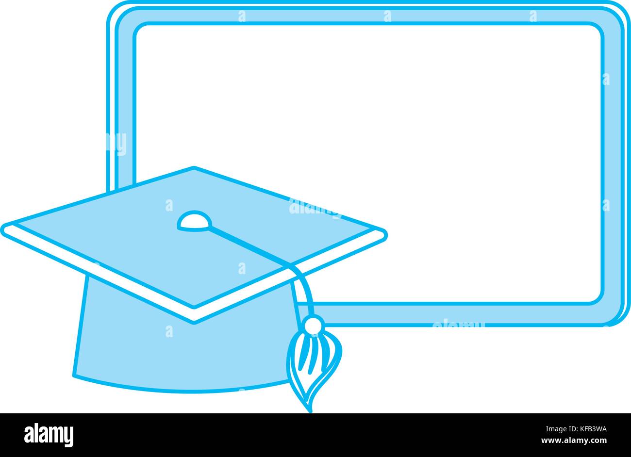 Blackboard object cap graduation hi-res stock photography and images ...