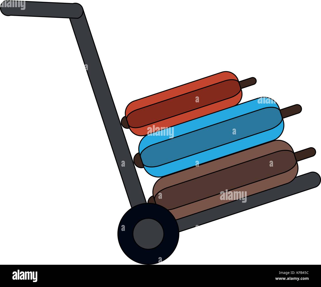 Travel luggage digital art Stock Vector Images - Alamy