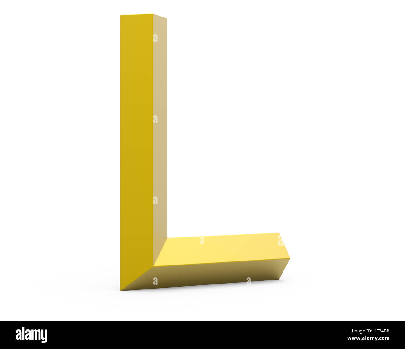 3D render golden beveled alphabet L, retro 3D font design Stock Photo ...