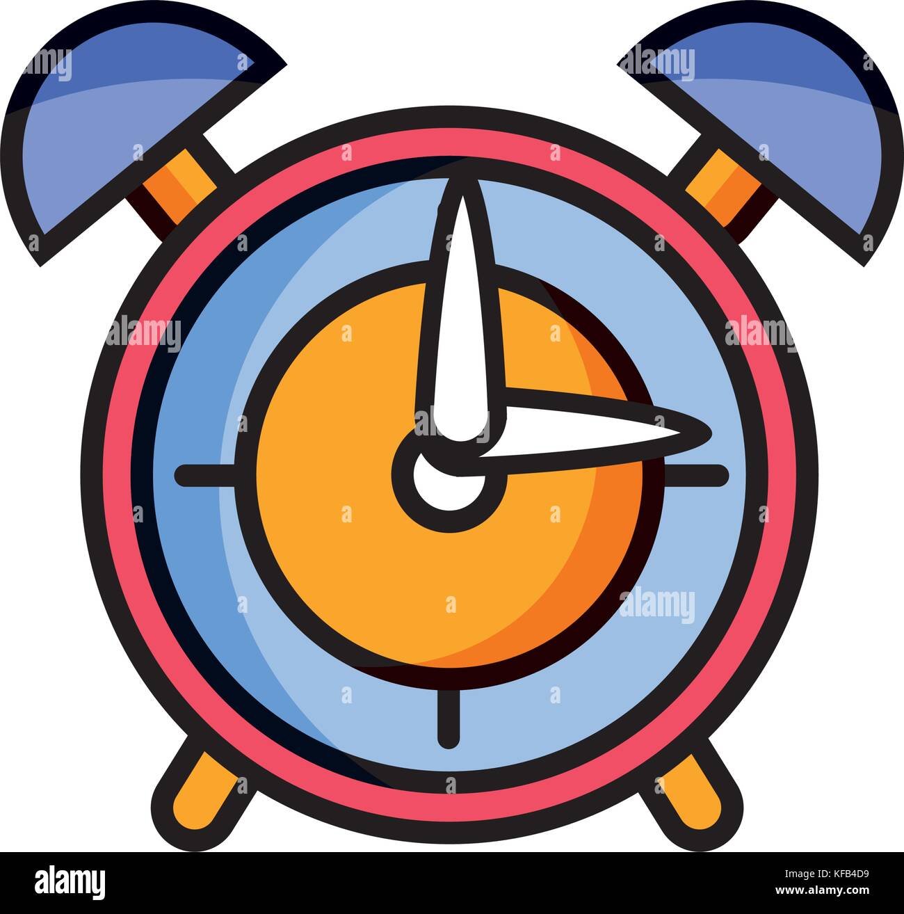 round clock alarm object design Stock Vector Image & Art - Alamy