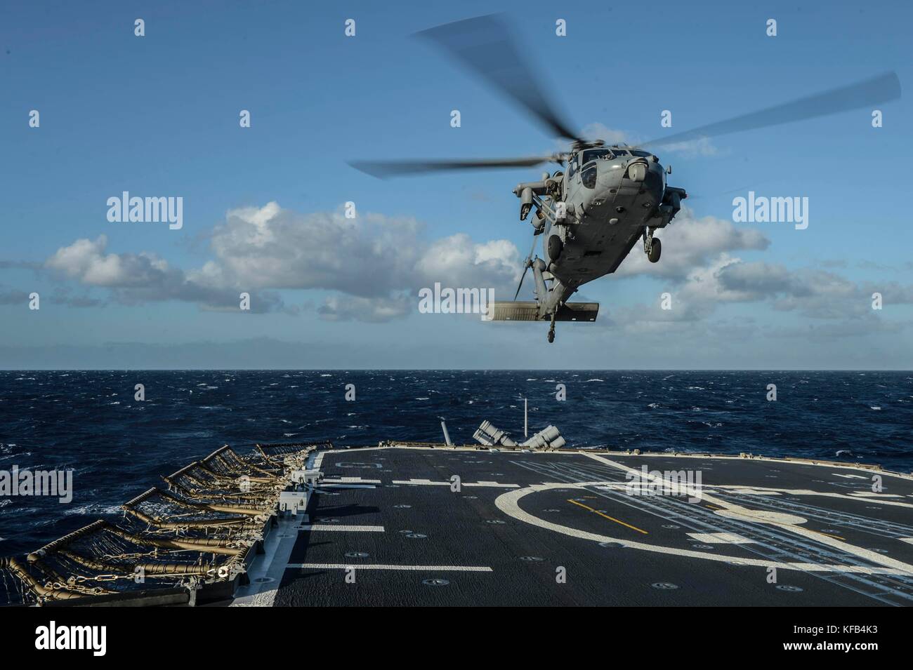 Seahawk Helicopter Landing Stock Photo - Alamy