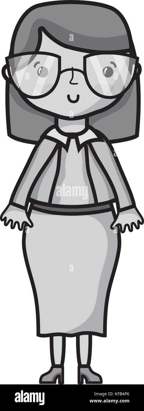 grayscale woman with hairstyle and elegant clothes design Stock Vector ... grayscale woman with hairstyle and elegant clothes design Stock Vector ...