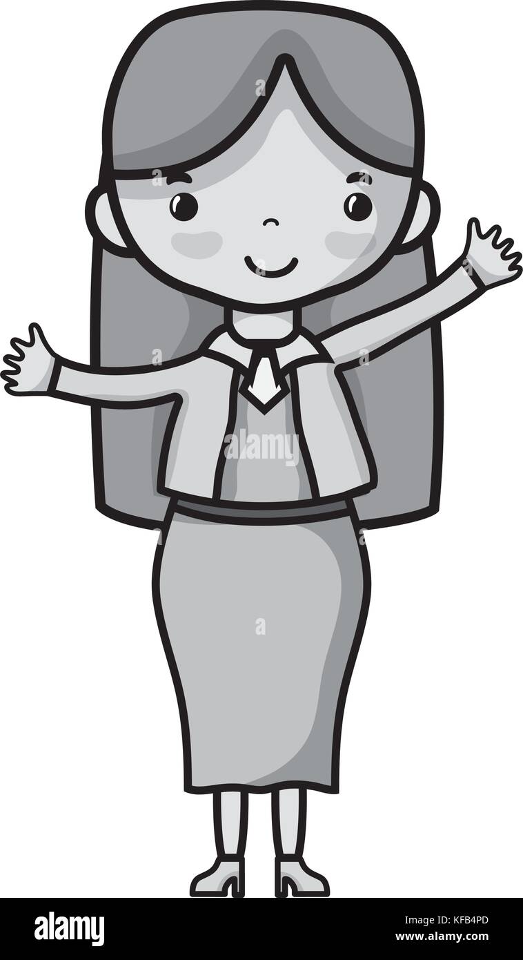 grayscale woman with hairstyle and elegant clothes design Stock Vector ... grayscale woman with hairstyle and elegant clothes design Stock Vector ...