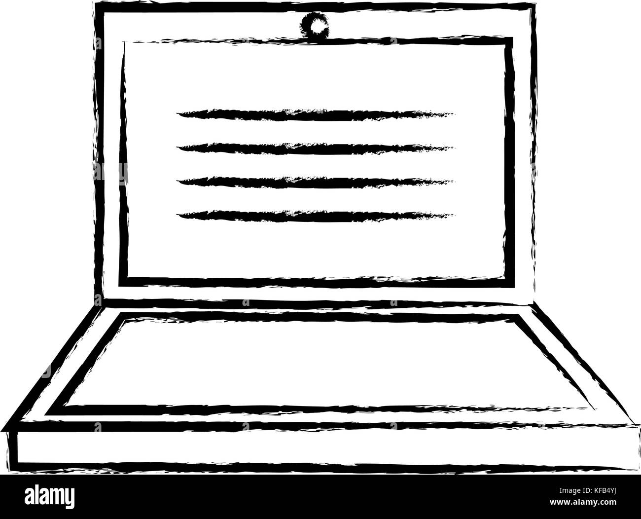 figure laptop electronic technology with screen design Stock Vector ...