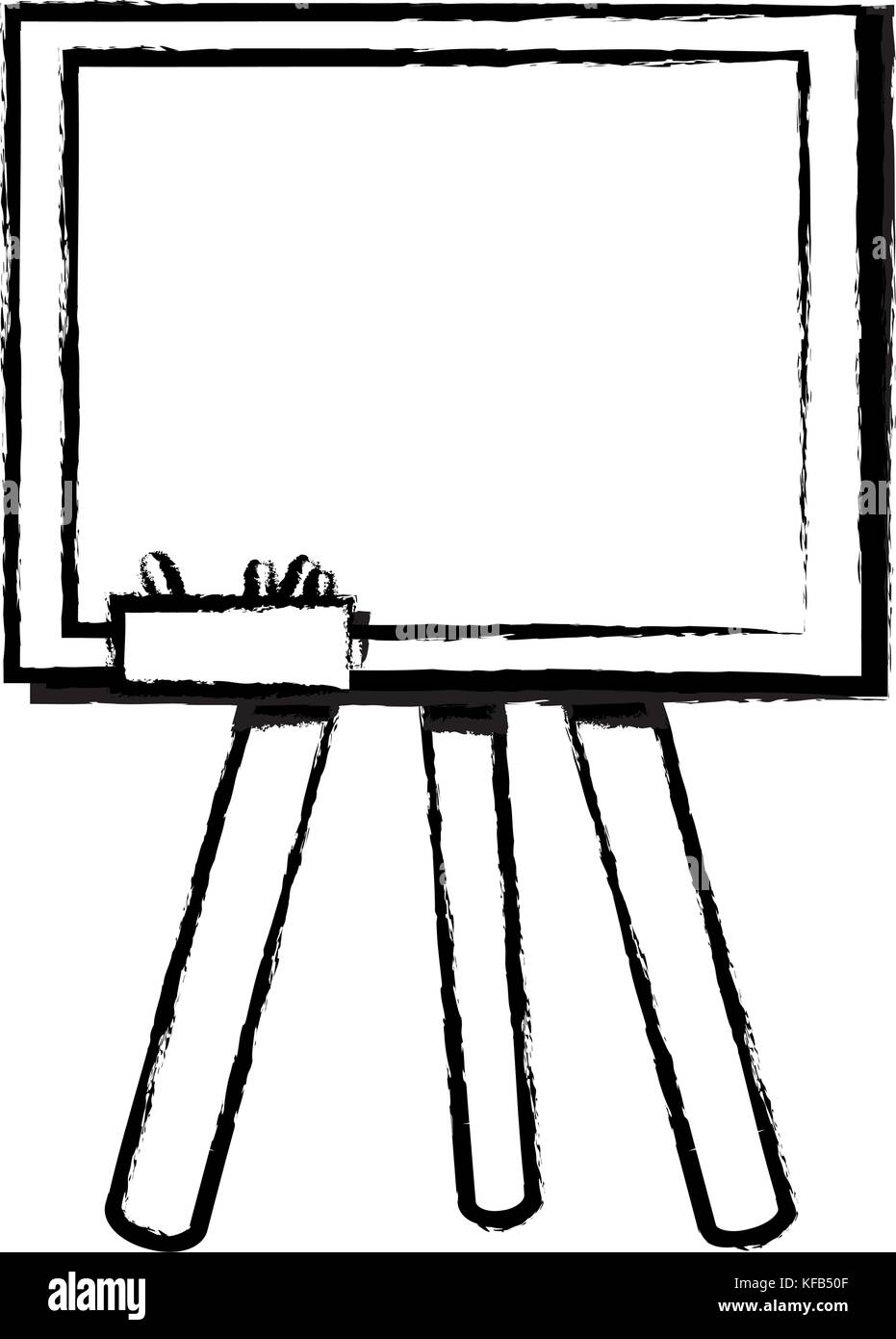 figure school blackboard with wood frame design Stock Vector Image ...