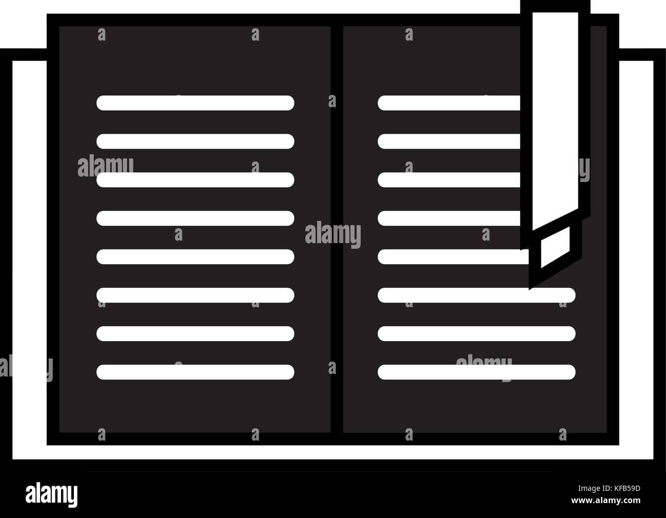 contour education book object to learn and study Stock Vector Image ...