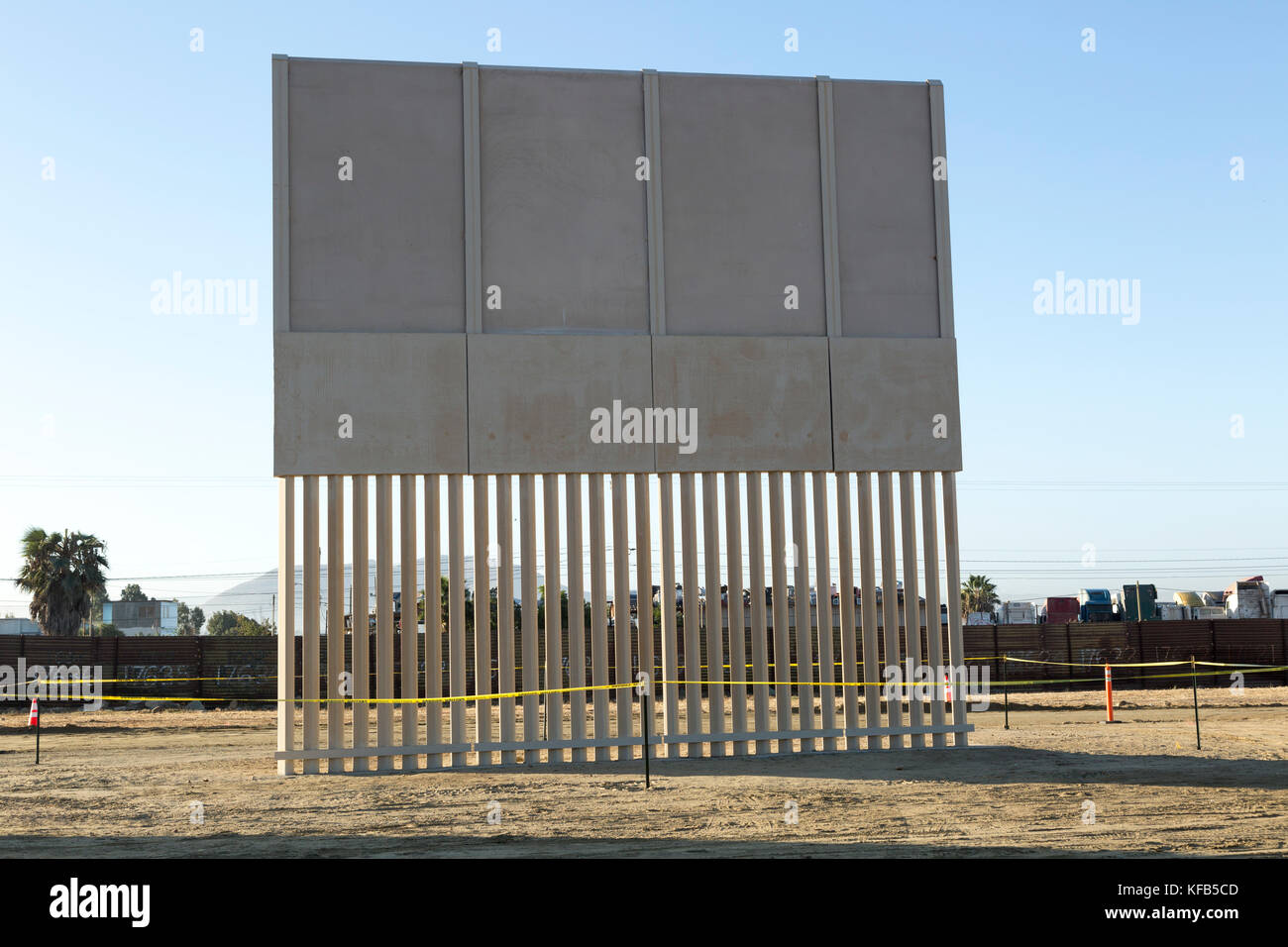 Border Wall Prototypes Stock Photo - Alamy