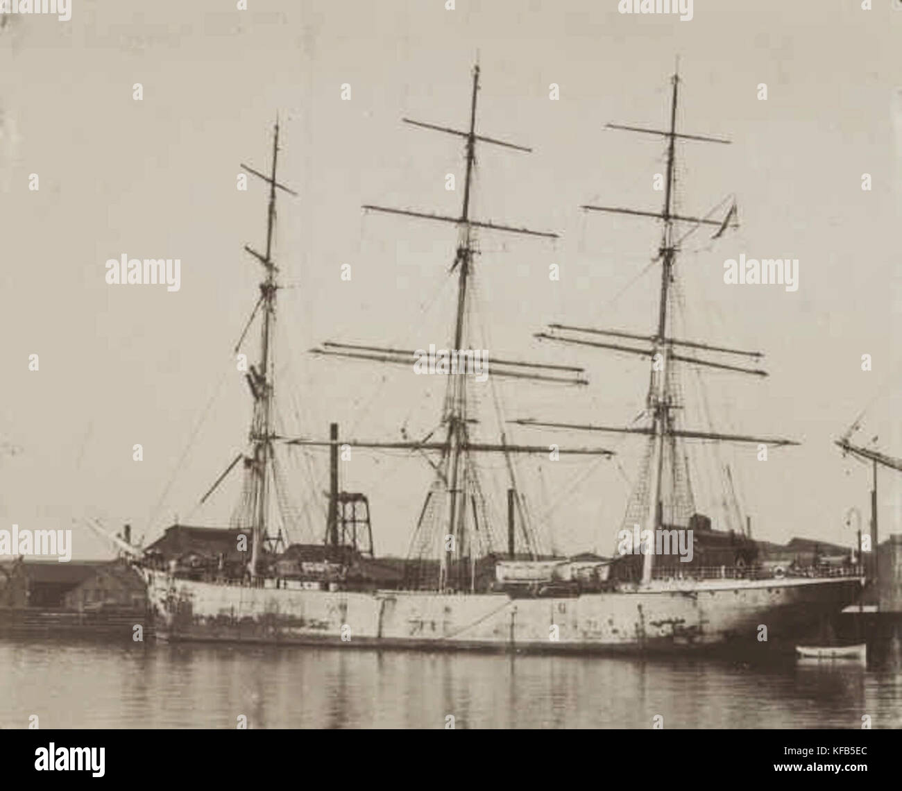 Photograph of the Grace Harwar, a steel-hulled sailing ship built in ...