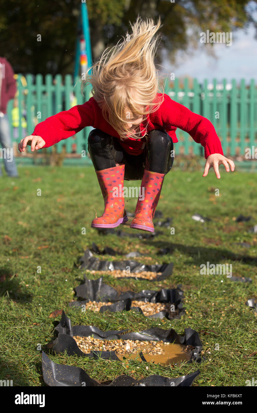 The World Puddle Jumping Championships at Wicksteed Park in ...