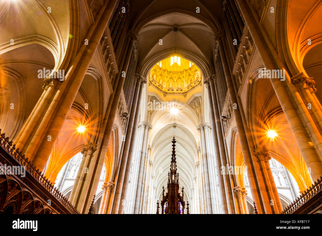Inside the cathedral Stock Photo - Alamy