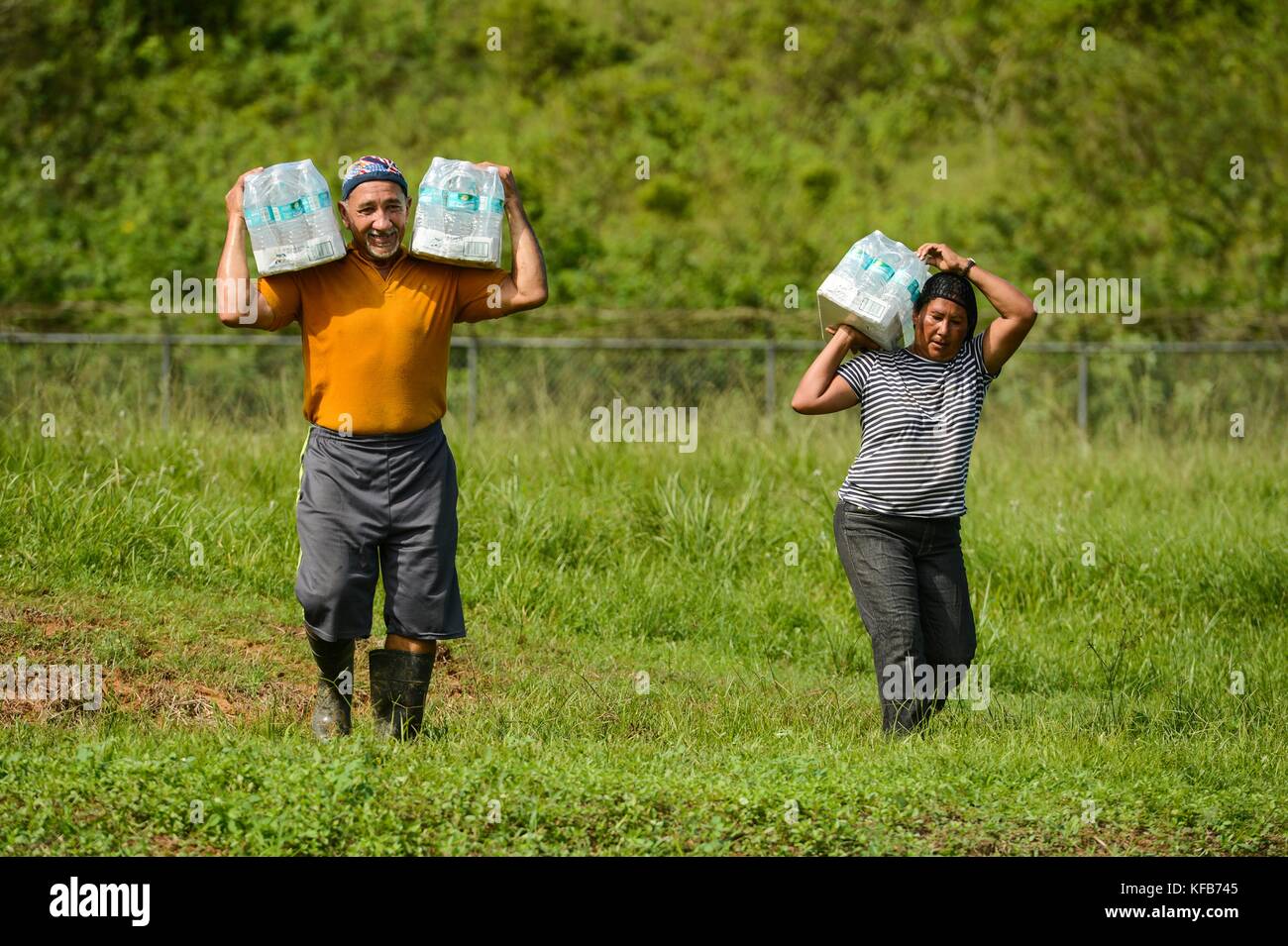 U.S. Department of Homeland Security officers deliver emergency ...