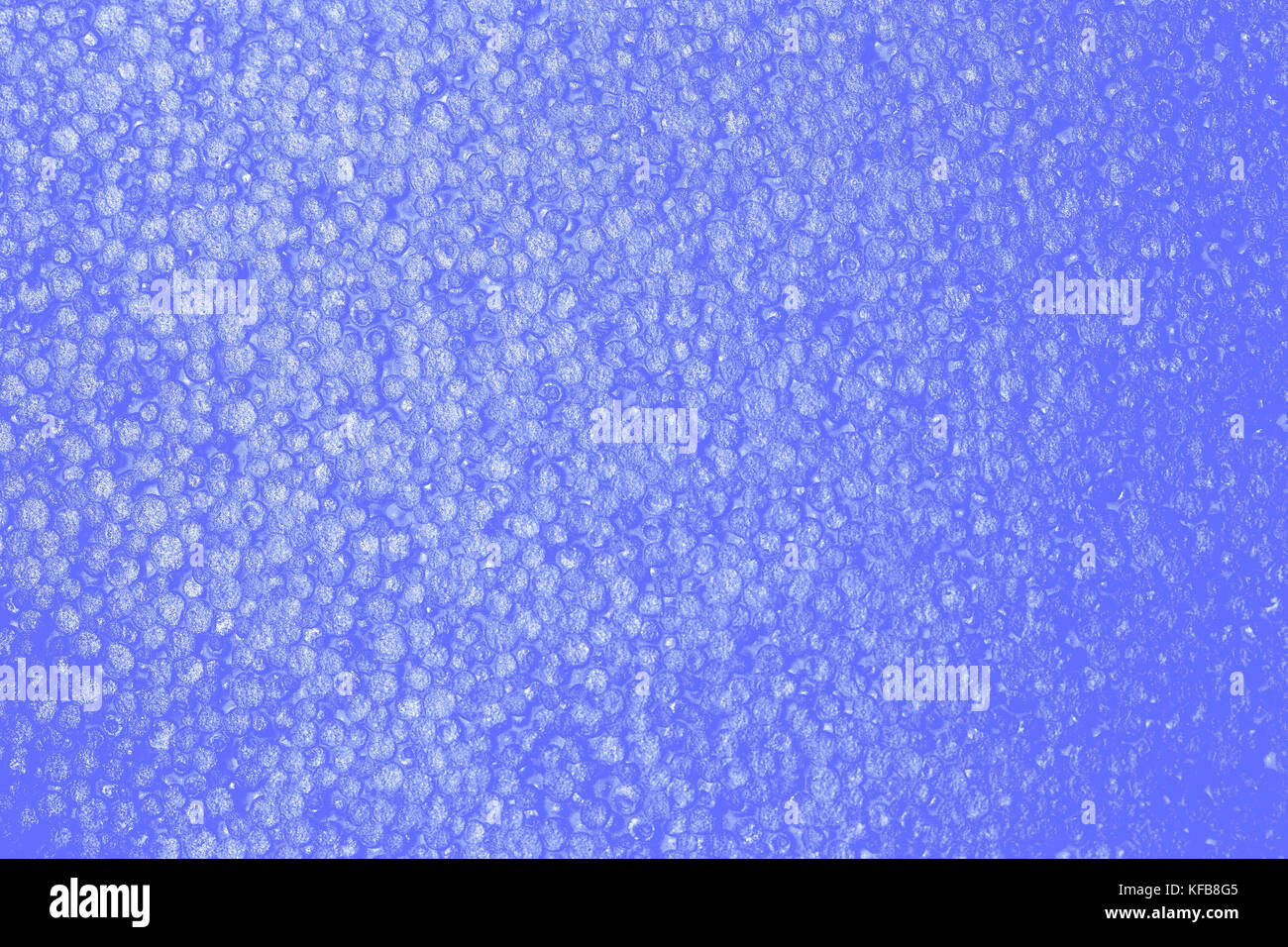 blue foam board. Synthetic texture background. Detail of plastic ...