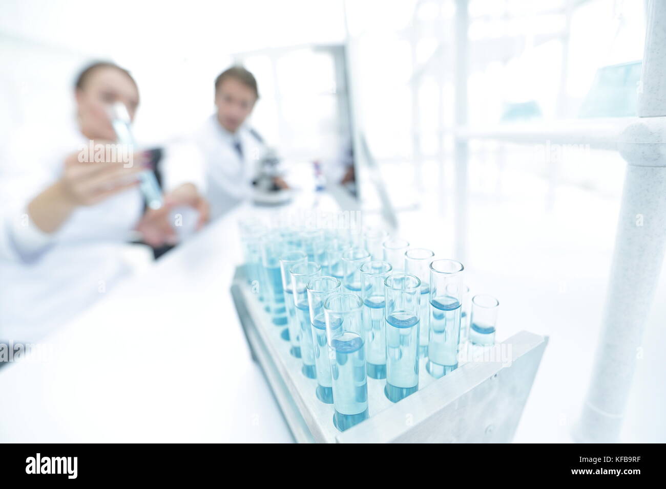 biological laboratory worker in the background Stock Photo - Alamy