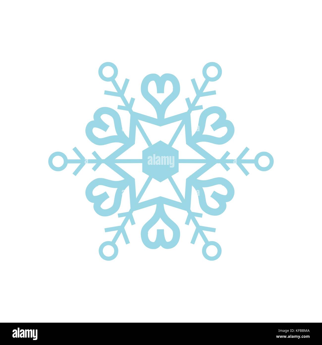 Detailed Snowflake Shape Stock Vector Image & Art - Alamy